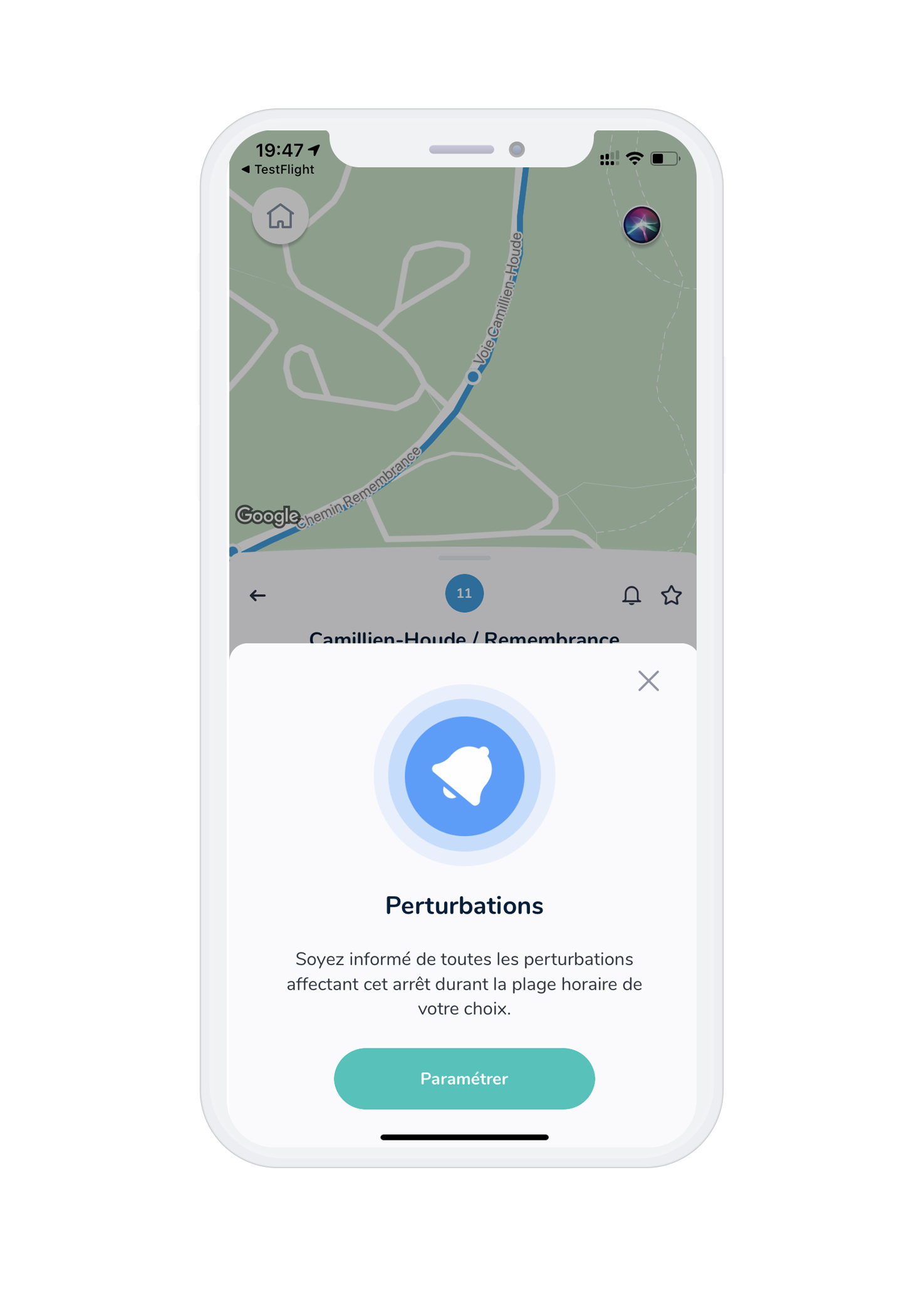 Chrono – Application mobile